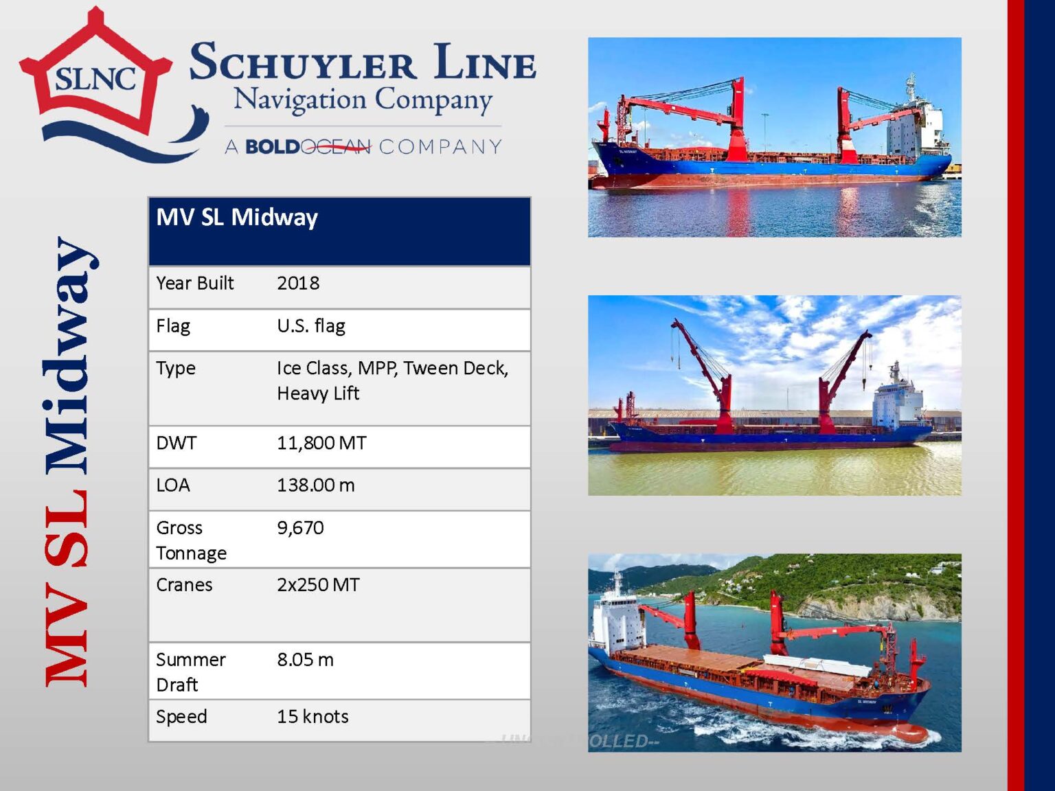 MV SL MIDWAY - Schuyler Line Navigation Company, LLC